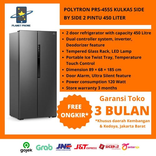 Promo POLYTRON PRS-455S KULKAS SIDE BY SIDE 2 PINTU 450 LITER - Jakarta ...