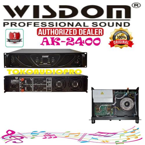 Jual Wisdom AK2400 2-Channel Power Amplifier Wisdom Ak-2400 - Jakarta ...