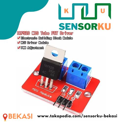 Jual Mosfet IRF520 MOSFET Driver 100V 10A Motor Selenoid Modul Arduino ...