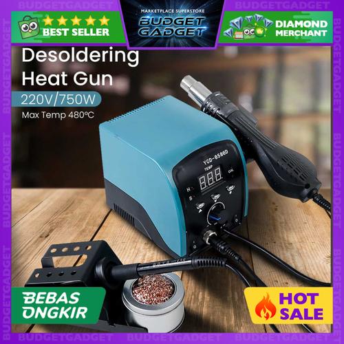 Jual YCD Desoldering Heat Gun Hot + Solder + Station 220V/750W - 8586D ...