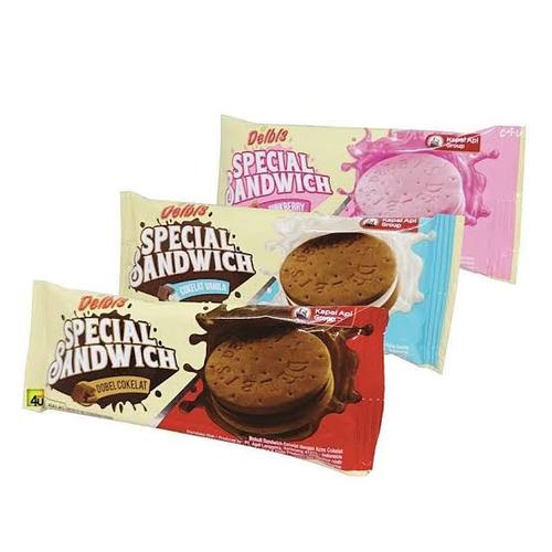 Jual DELBIS SPECIAL SANDWICH SACHET NETTO 10 PCS X 19.4 GR - Coklat ...