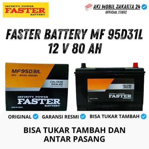 Jual Aki Mobil Toyota Fortuner Diesel FASTER BATTERY MF 95D31L / NX120 ...