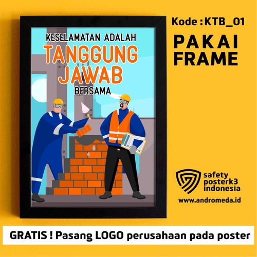 Jual Safety Poster Slogan K3 Keselamatan Tanggung Jawab Bersama Kantor ...