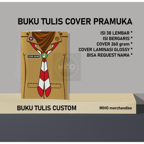 Jual BUKU TULIS SEKOLAH CUSTOM SERAGAM PRAMUKA HIJAB / UKURAN A5 ...