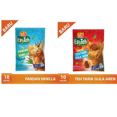 Promo Instant Powder Es Teh Poci Teh Pandan Vanilla Selasih / Instant ...