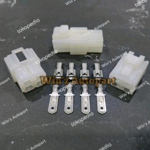Jual SOKET 4 PIN BESAR / SOCKET MOTOR 4 PIN BESAR (SOCKET+TERMINAL/SKUN ...