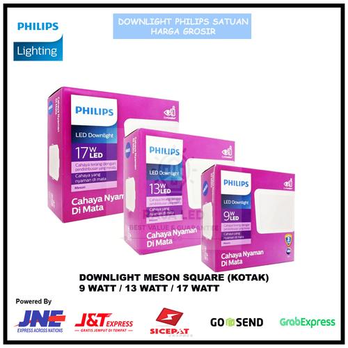 Jual LAMPU DOWNLIGHT LED PHILIPS MESON SQ SQUARE KOTAK 9W 13W 17W 6500K PUTIH 59451 59465 59467 ...