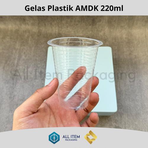 Jual Gelas Plastik PP RJM 220ml / Gelas AQUA AMDK / Plastic Cup @50 Pcs ...