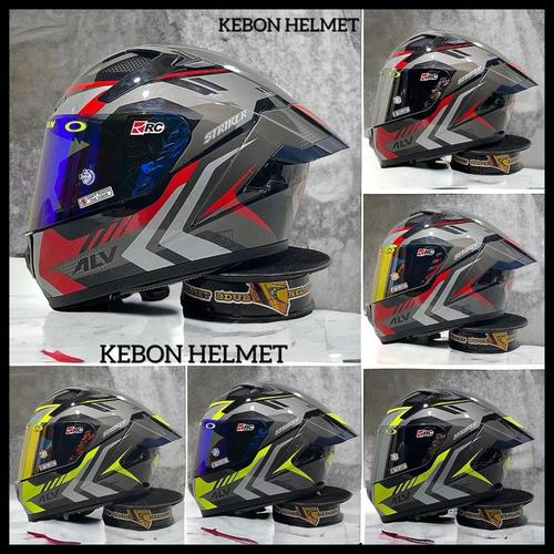Jual Helm Full Face Alv Genesis Motif Striker Red/Yellow Original Sni ...