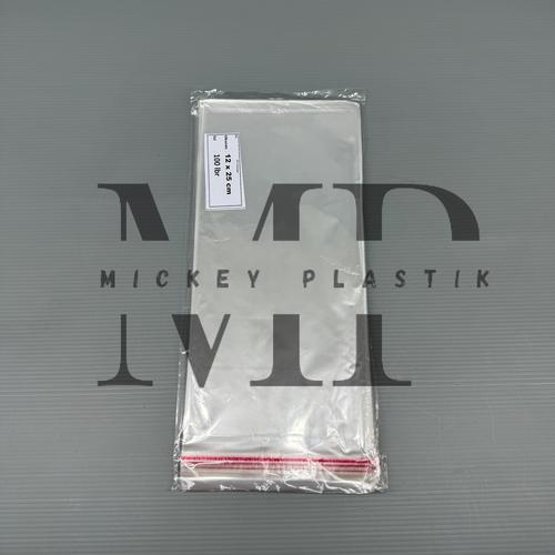 Jual Plastik Lem 12x25 / Plastik Opp Seal 12x25 Cm isi 100 lembar ...