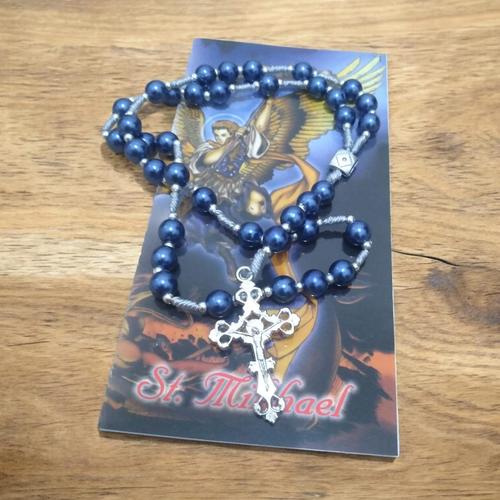 Jual Kaplet Devosi Doa Santo Mikael / st. Michael - Biru tua - Kab ...
