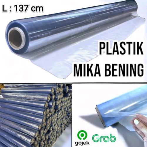 Jual Plastik Bening Meteran/ Plastik mika bening Meteran/ Plastik Meja Bening Meteran/ Taplak ...