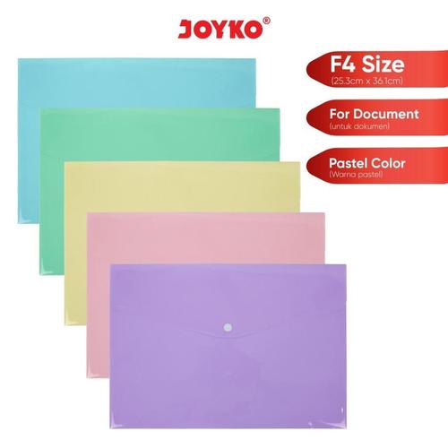 Jual Document Bag / Data Bag / Map Kancing Folio Joyko DB-108 Pastel ...