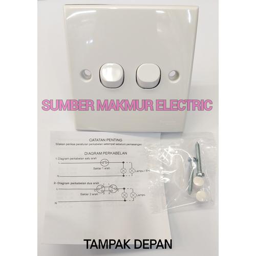 Jual Saklar Seri Clipsal Schneider / Saklar 2Gang S-Classic Schneider ...