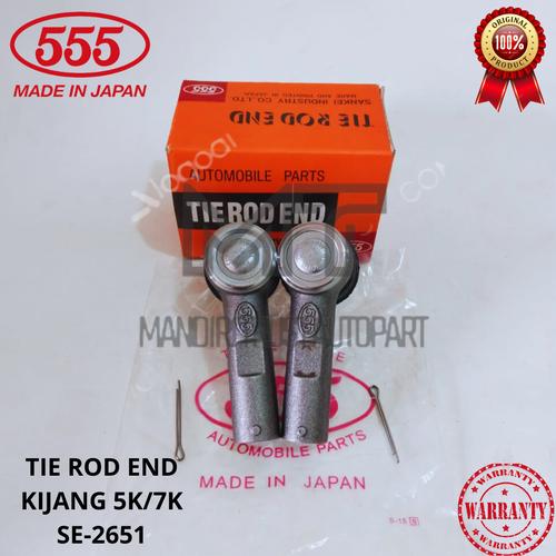 Jual Tie Rod End Kijang 7K Kapsul Grand 555 Japan SE-2651 Harga 2pcs ...