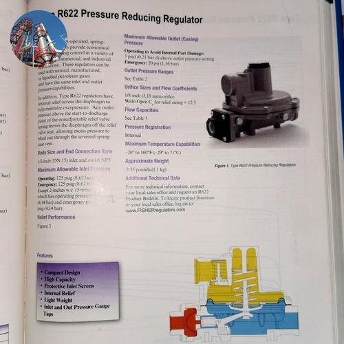 Jual Regulator gas Hi ke low pressure R622 Fisher - 1/2", (1 - 2,2 Psi ...