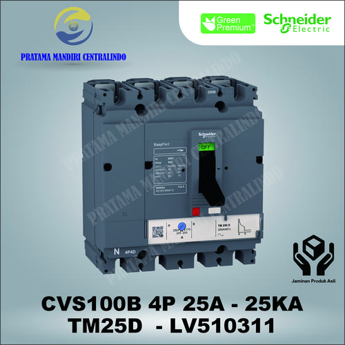 Jual MCCB 4P 25A CVS100B 25kA SCHNEIDER EASYPACT 4 POLE 25 AMPERE TMD TM25D - LV510311 - Jakarta ...