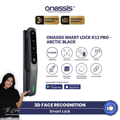 Promo ONASSIS SMART LOCK K12 PRO 3D FACE RECOGNITION - Titanium Grey ...