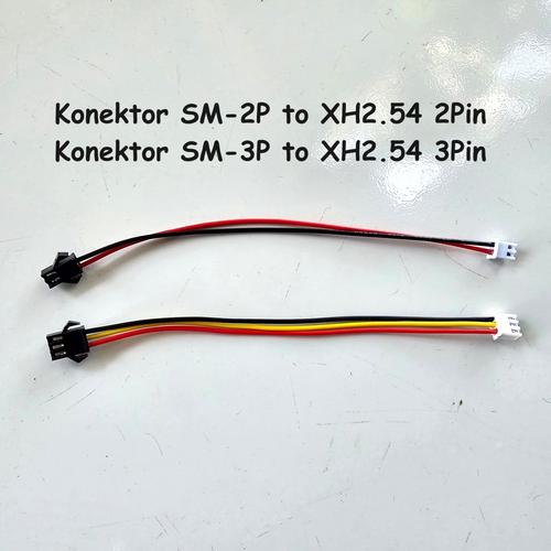 Jual 15cm kabel konektor Jst XH XH2.54 2pin 3pin to SM SM2P SM3P RC ...