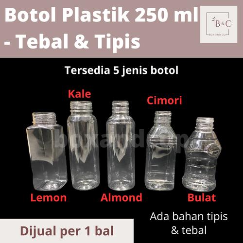 Jual Botol Plastik Berbagai Ukuran - Bulat 250 ml - Kota Makassar - Box ...