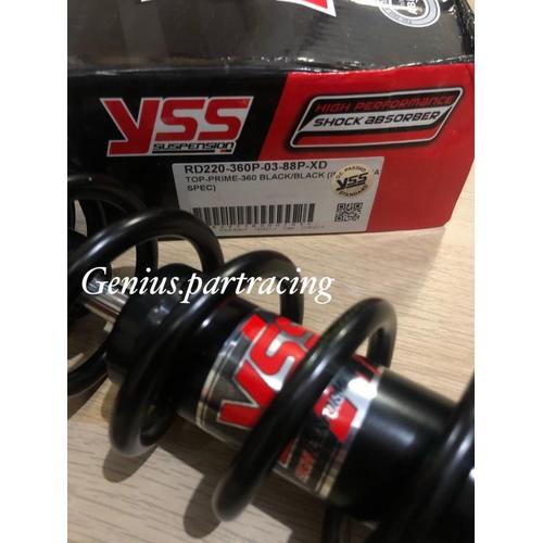 Jual IR SHOCK YSS TOP PRIME 360MM TIGER - RX KING - SHOGUN 125 BLACK ...
