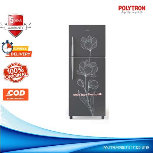 Jual Kulkas 2 Pintu POLYTRON PRB 217 TY 220 Liter Metalic Door Series ...