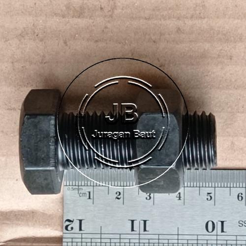 Jual BAUT BAJA KUNCI 19 M12X50 PANJANG 5 CM 5CM GRADE 8.8 HTB M12 X 50 FULL DRAT HITAM BAUT 19 ...