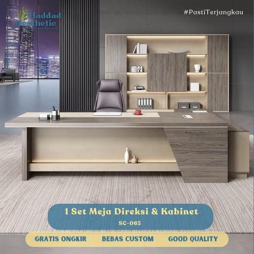 Jual 1 Set CEO Desk Luxury Kabinet & Meja Direksi Mewah Full Light Bisa ...
