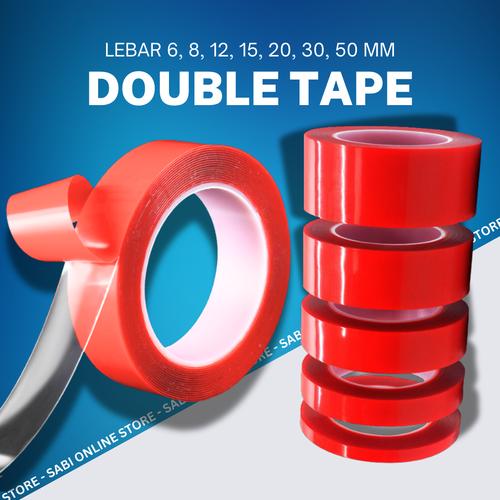 Jual Lakban Selotip Double Tape Transparent Acrylic 3M 6 mm, 8 mm, 12 ...