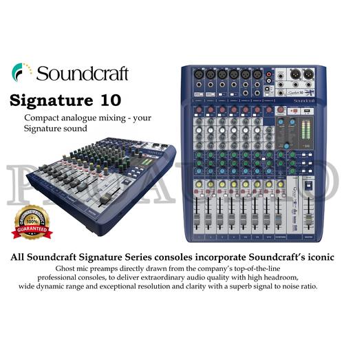 Jual MIXER SOUNDCRAFT SIGNATURE 10 MIXER AUDIO SIGNATURE10 WITH 10 ...
