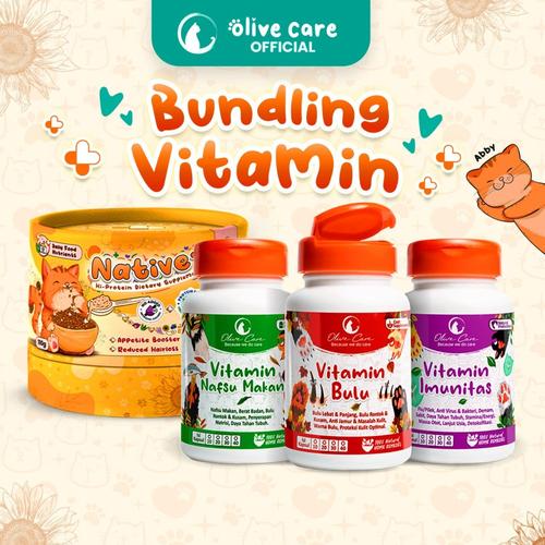 Promo Paket Olive Care Native+ Nafsu Makan Vitamin Plus gizi protein ...