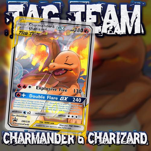 Jual KARTU POKEMON TCG HOLOGRAM SPECIAL (TAG TEAM) - CHARMANDER & CHARIZARD - Kab. Lamongan ...