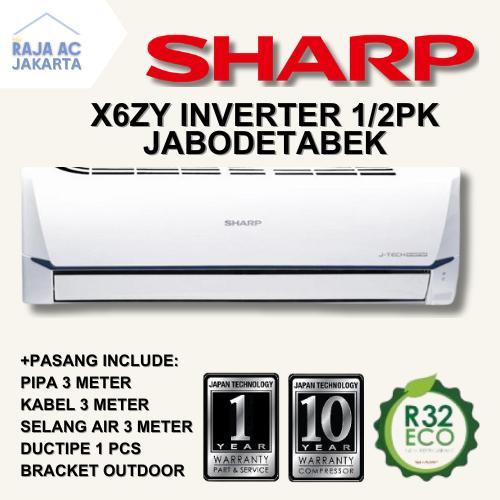 Jual AC SHARP 1/2 PK INVERTER FREE PASANG + AKSESORIS Raja AC Jakarta ...