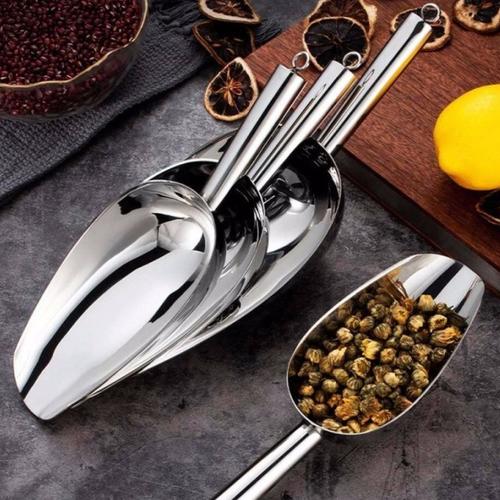 Jual Skop Es Batu Stainless / Sendok Biji Kopi / Sendok Stainless - 8cm ...