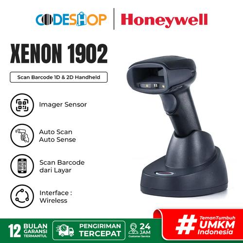 Promo Honeywell Xenon 1902 1D 2D Handheld Barcode Scanner Wireless ...