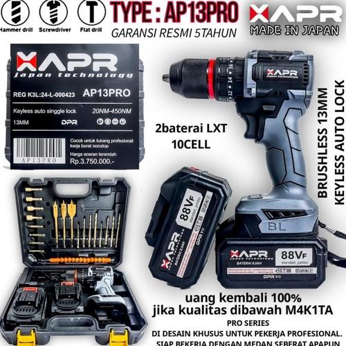Jual Berkualitas AP13 PRO dari APR Bor brushless 13mm keyles auto ...