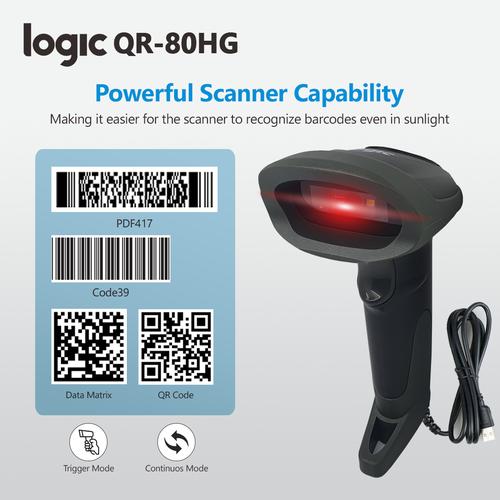Jual Barcode Scanner QR Code Logic QR 80 HG - Otomatis Scan - Kota ...