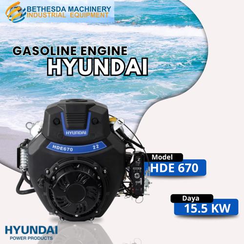 Jual Gasoline Engine Penggerak 20 HP Hyundai V twin Cylinder - HDE 670 ...