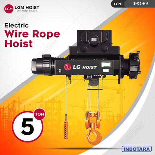 Promo Electric Wire Rope Hoist LGM Monorail Single Speed 8 - 12, S-05HN ...