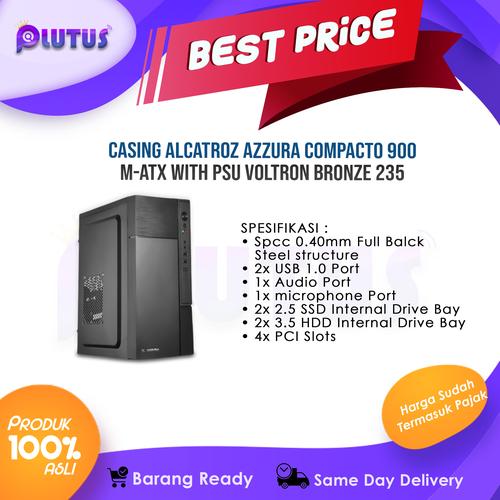 Jual Alcatroz Azzura Casing PC Compacto 900 M-Atx with PSU Voltron ...