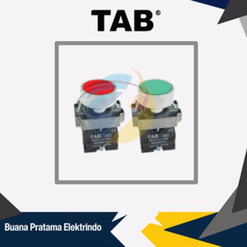 Jual PUSH BUTTON FLUSH HEAD, SPRING RETURN LAY5-BA61 Merek TAB Warna ...