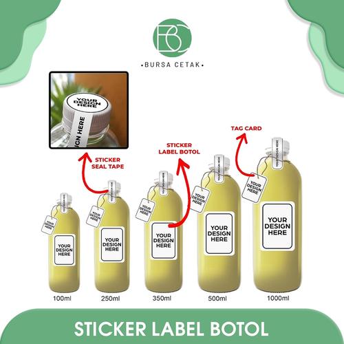 Jual Paket Sticker Label Branding Kemasan Botol Minuman Kopi Coffee ...