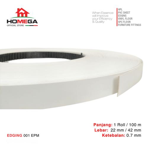Jual HOMEGA PVC Edging- Pelapis Meja PVC - Tekstur Matt White - Ukuran ...