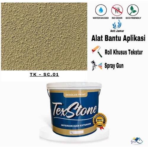 Promo Cat Tesktur Kamprot - cat dinding tekstur Kamprot - kemasan 5kg ...