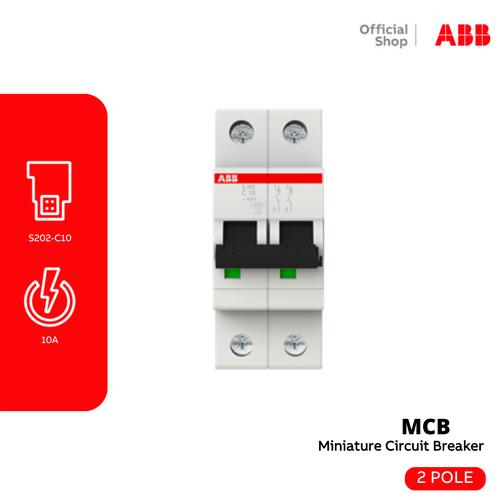 Jual ABB MCB 2Pole 10kA 10A S 202-C10 2CDS252001R0104 - Jakarta Barat - Jakarta.Gudang.Indonesia ...