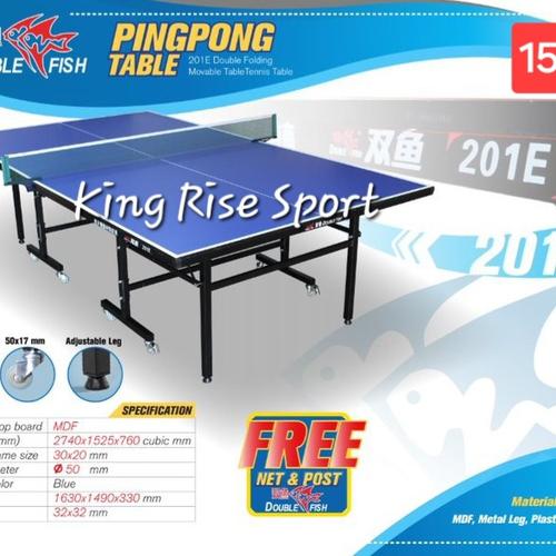 Jual Meja Pingpong/ Tenis Meja DOUBLE FISH 201E Tebal 15 MM - ORI ...