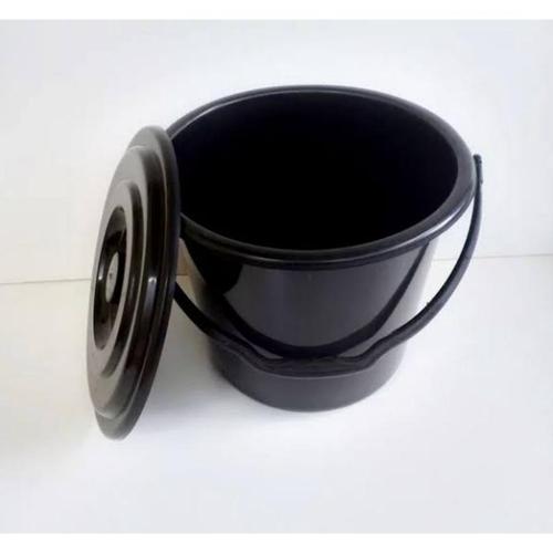 Jual Product Terkece Ember Hitam Tutup Kapasitas 10 Liter 10L Ember Air ...