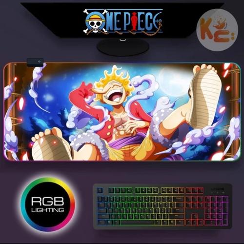 Jual Luffy Gear 5 Mousepad RGB LED Gaming Onepiece Wano Antislip Desk ...