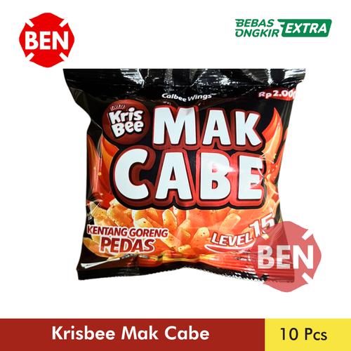 Jual Krisbee MAK CABE Kentang Goreng Pedas Level 15 1 Renceng 10 Pcs ...