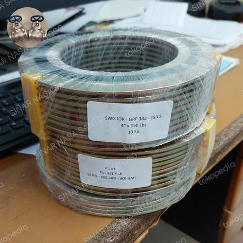 Jual SWG ANSI 150 carbon steel 2" inch / spiral wound gasket besi ...